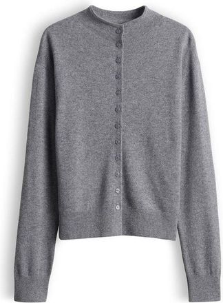 someday Strickjacke Tenali aus Feinstrick mit Kaschmiranteil Schmale Form mit Stehkragen und weichem Griff