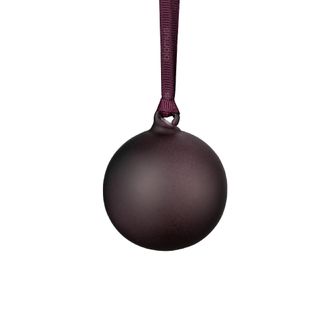 Blomus 2er Set Weihnachtskugeln -JUHLA- | Christbaumkugeln aus Glas | Farbe Midnight Plum | Gr&ouml;&szlig;e L &Oslash; 9 cm