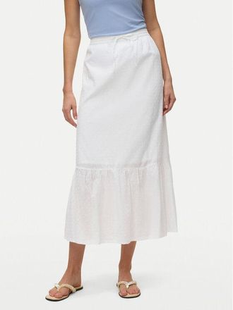 Vero Moda Midirock Vmtrine 10343485 Wei&szlig; Regular Fit