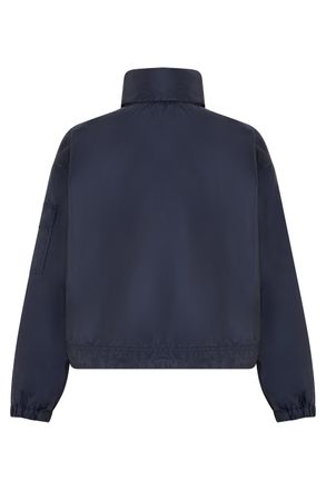 Moncler Womens Jacket Marmacy Dark Blue Polyamide Trench & Raincoats