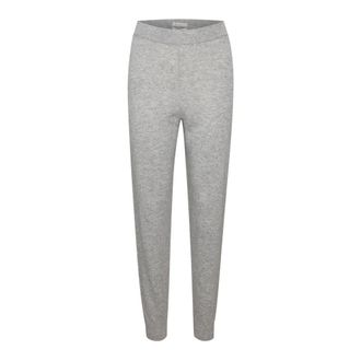 Part Two Graue Melange Cashmere Hose - - Trousers - Damen - Grau - M