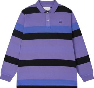 ERL Striped Long-sleeve Polo Shirt
