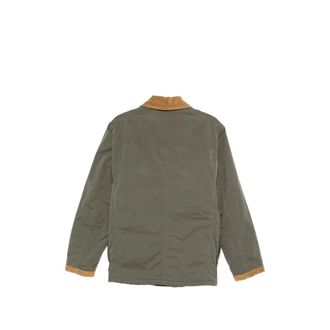 Fay Corduroy with Lobster-Clasp Fastening Jacket - Green