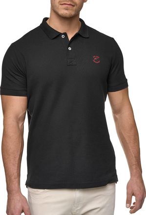 Indicode Herren Wadim Poloshirt aus Baumwolle | Herrenpoloshirt Polokragen Baumwollshirt Black, XXL