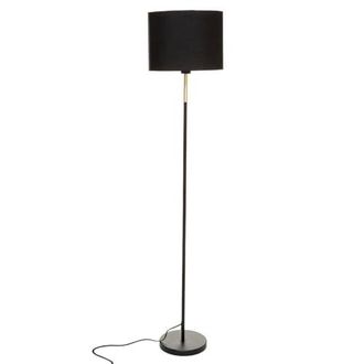 Atmosphera Atmosphera - Lampadaire Jule - noir et dor&eacute; - m&eacute;tal H151 cm