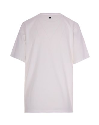 Max Mara Womens T-Shirt Agile Love White Cotton T-Shirts & Jerseys