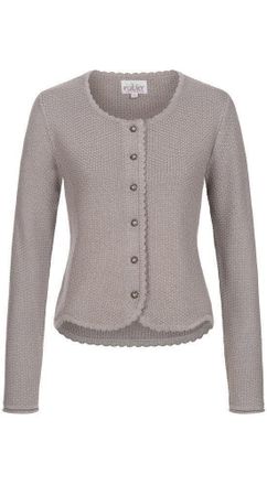 N&uuml;bler Strickjacke N&Uuml;BLER Strickjacke Yvonne, Damen, Gr. XL, silber, Obermaterial: 100% Baumwolle CO., Strickjacken Strickjacke, Topseller