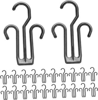 DOITOOL 72 Stck. Teiliges Schuhaufh&auml;nger Robustem Kunststoff Multifunktionaler Trocknungshaken f&uuml;r Schuhe und Hausschuhe Tragbarer Organizer f&uuml;r Sandalen und 