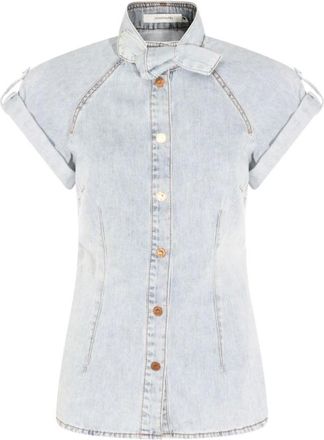 Zimmermann Femme, Blouses et Chemises, Bleu, Taille: 40 FR Chemise en jean