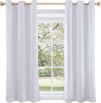 Sun Zero Sun Zero Riley Vorhang für Kinderzimmer mit Ösen, 101,6 x 160 cm, Weiß