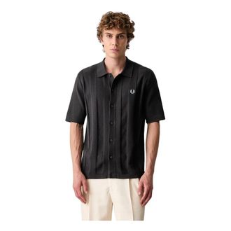Fred Perry Short Sleeve Shirts - - Shirts - Herren - Grau - 2XL