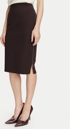Rinascimento Rinascimento Bleistiftrock CFC0130146003 Dunkelbraun Slim Fit