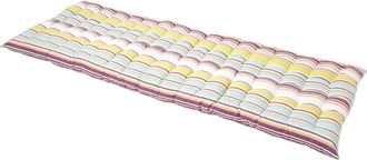 Homescapes Bankauflage 3-Sitzer Osaka bunt gestreift - Sitzkissen Bank Outdoor/Indoor, Oeko-TEX-Zertifiziert, Sitzauflage waschbar für Gartenbank & Sitzbank, 143