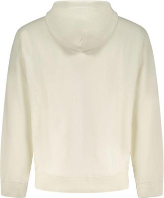 Calvin Klein Logo-Embroidered Cotton Hoodie - White