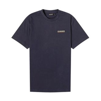 Napapijri Homme, Tops, Bleu, Taille: M T-Shirt Classique Col Rond