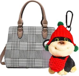 Generic Pendentif pour sac &agrave; main, ornement en peluche douce abeille chien pour sac &agrave; dos, accessoire pour sac &agrave; dos, porte-cl&eacute;s, d&eacute;coration cadeau, anniversa