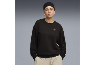 Puma Sweatshirt Essentials Elevated Sweatshirt mit Rundhalsausschnitt Damen