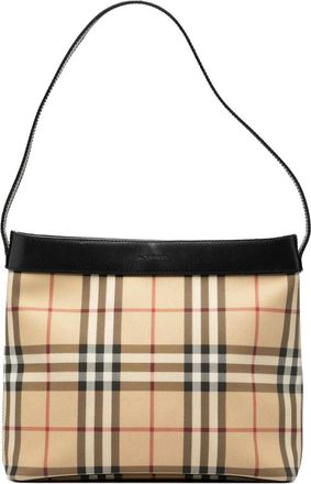 Burberry Hobo Bags - House Check Canvas Shoulder Bag - Gr. unisize - in Braun - f&uuml;r Damen