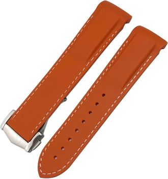 Generic 19 mm Gebogene Gummi -Uhrband -Passform f&uuml;r Omega Moonwatch 300 AT150 -Gurt