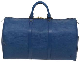 Louis Vuitton Blue Keepall 50 Bag