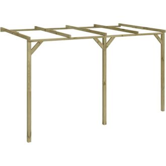 vidaXL Vidaxl - Pergola &agrave; appentis en pin impr&eacute;gn&eacute; - Dimensions 2 x 4 x 2,2 m - R&eacute;sistante &agrave; la pourriture - Assemblage facile pour ext&eacute;rieur