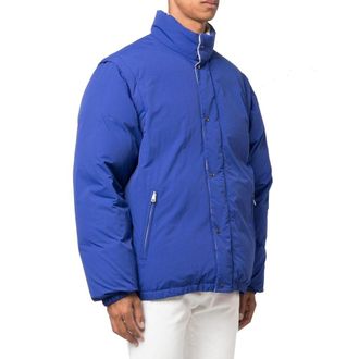 Gucci Mens Blue Polyamide Coat Clothing