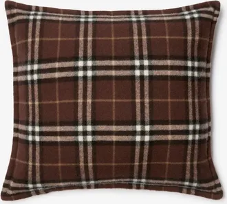 Burberry Coussin en cachemire Check