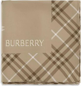 Burberry Homme, Accessoires, Beige, Taille: ONE Size Foulard en soie avec motif &Eacute;questre Archive Knight