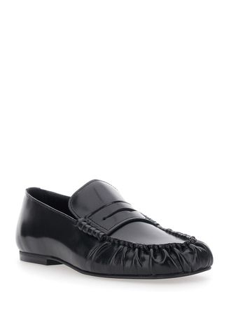 Alohas Mens Loafers Aven Black Leather