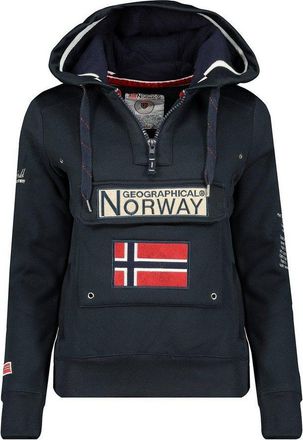 Geographical Norway Kapuzenpullover Gymclass by leyoley mit gro&szlig;er Bauchtasche und warmer Kapuze