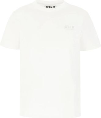 Golden Goose Femme, Tops, Blanc, Taille: 40 FR T-Shirt Col Rond