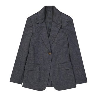 Brunello Cucinelli Grauer Wollblazer f&uuml;r Damen - - Jackets - Damen - Grau - 2XS