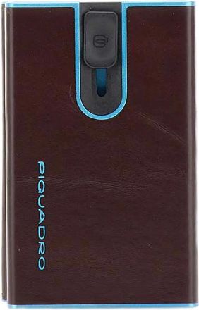 Piquadro porte-cartes à logo imprimé - Marron