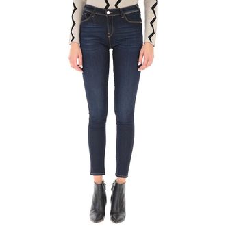 Emporio Armani Super Skinny-Leg Jeans mit mittelhohem Bund - - Jeans - Damen - Blau - W26