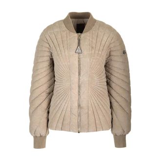 Moncler Radiance Flight Daunen Bomberjacke - - Jackets - Damen - Beige - XS