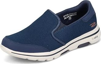 Skechers Homme Gowalk 5-Elastic Stretch Athletic Slip-on Casual Loafer Walking Shoe Basket, Bleu Marine 2, 44 EU X-Large