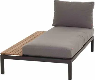 Siena Garden Recamiere Alvida rechts Alu, Kissen, Teak fsc 100%