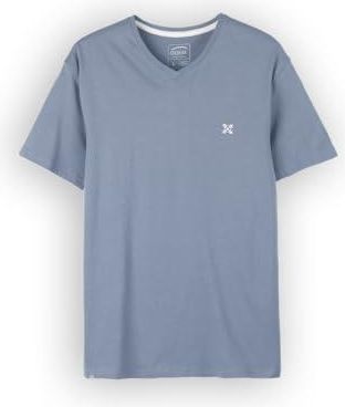 Oxbow Tee-shirt uni col V 4flo brodé TIVE Hiver 2025 Manches courtes, Col V, Uni