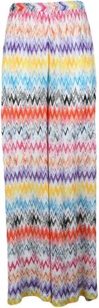 Missoni Femme, Pantalons, Multicolore, Taille: 36 FR Pantalon tricot&eacute; avec fentes lat&eacute;rales