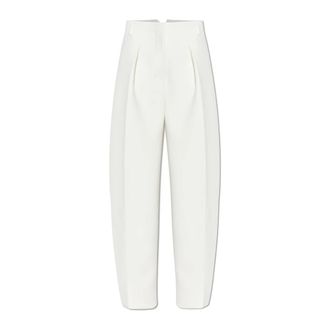 Jacquemus Ovalo Bundfaltenhose - - Trousers - Damen - Wei&szlig; - XS