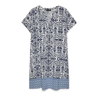 Fiorella Rubino Femme, Robes, Bleu, Taille: 42 FR Robe courte en viscose avec imprim&eacute;