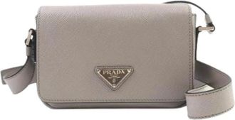 Prada Sac bandouli&egrave;re vintage doccasion - Femme - Pre-owned - Gris - Taille: ONE Size