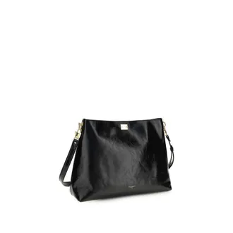 Dolce & Gabbana Womens Black Calf Leather Bos Taurus Shoulder Bag