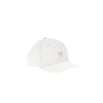 Guess Femme, Accessoires, Blanc, Taille: ONE Size Casquette Gavardine Gilda