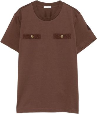 Moncler Femme, Tops, Brun, Taille: 42 FR T-Shirt