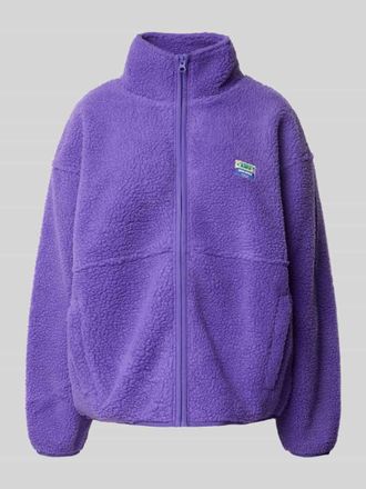 American Vintage Fleecejacke mit Stehkragen und Label-Detail Modell HOKTOWN