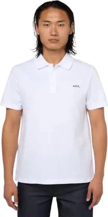 A.P.C. A.p.c., Homme, Tops, Blanc, Taille: L Polo Standard