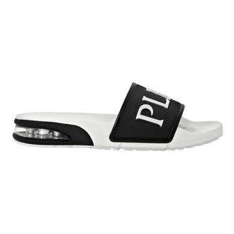 Plein Sport unisex, Chaussures, Blanc, Taille: 35 EU Sandales Plates Gummy