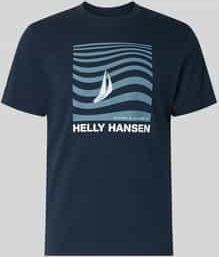 Helly Hansen T-Shirt mit Logo- und Motiv-Print Modell SHORELINE
