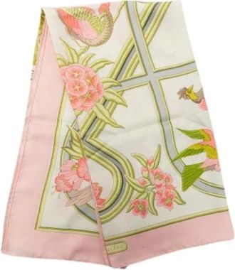 Herm&egrave;s &Eacute;charpe Caraibes doccasion - Femme - Pre-owned - Beige - Taille: ONE Size